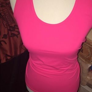 90 Degree By Reflex | Tops | Neon Pink 9 Degree Stretchy Workout Tank ...
